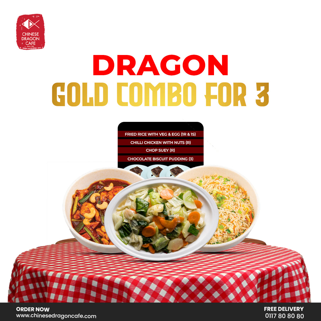 Dragon Gold Combo for 3 – Chinese Dragon Cafe